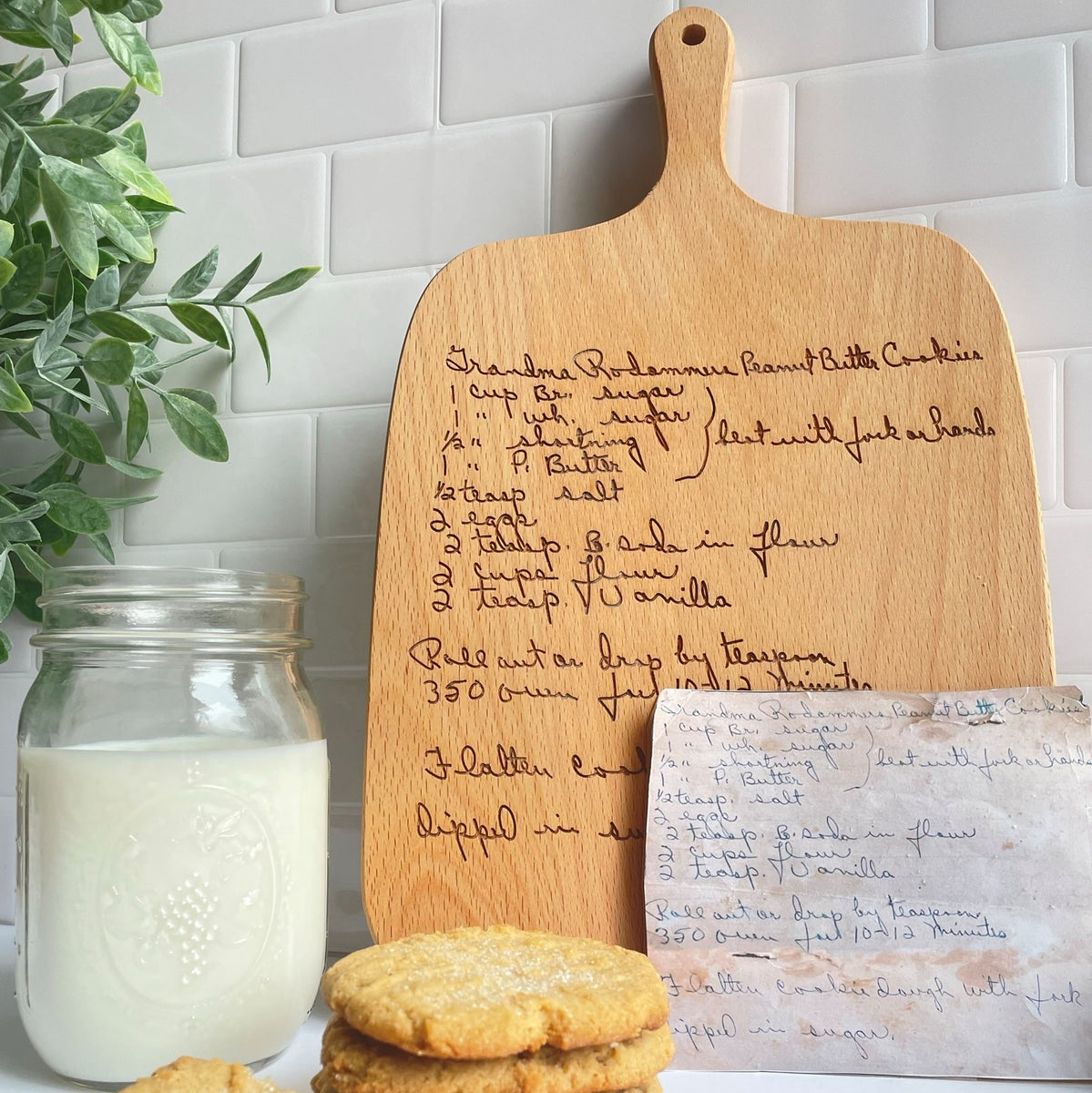 Handwritten Recipe Cutting Board – Do Take It Personally